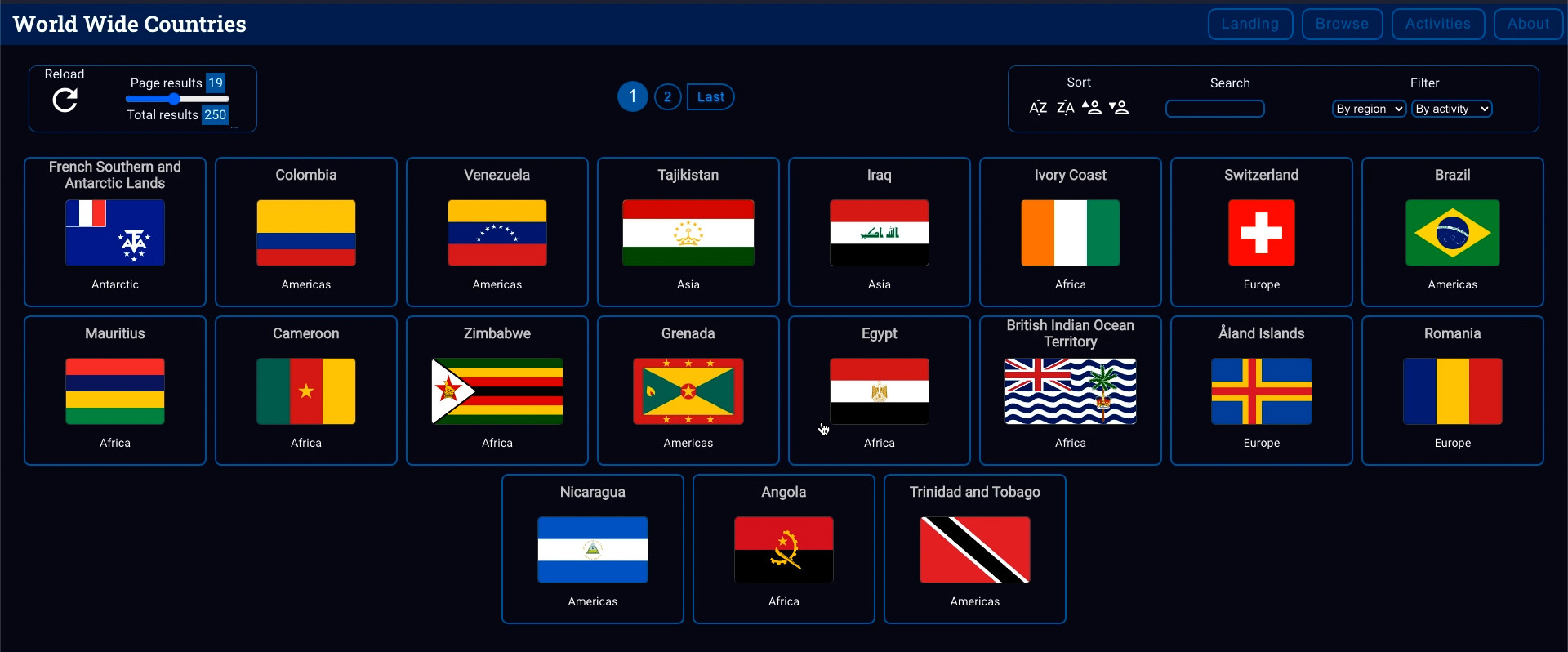 GitHub - thecandybars/World-Wide-Countries-App: Individual project for ...