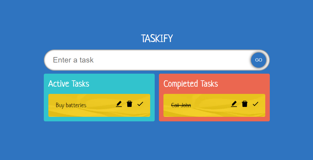 GitHub - alicioalves/taskify: Projeto de organização de tarefas onde o ...