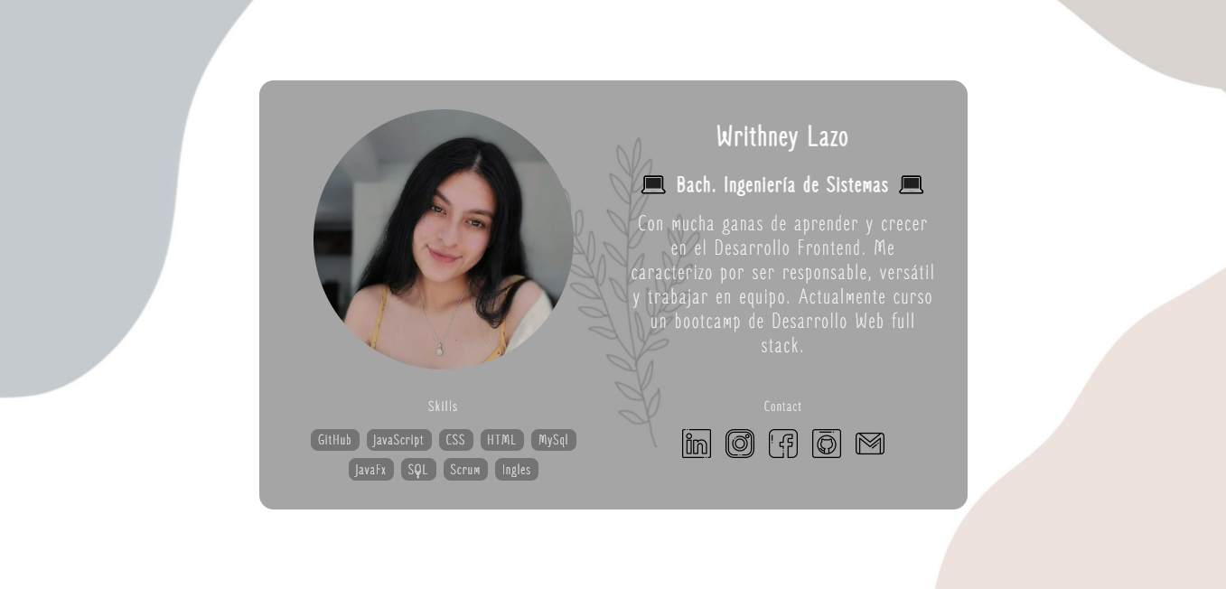GitHub - Writhney/Tarjeta-Personal: Presentacion Personal en Tarjeta Web, donde el profesional ...