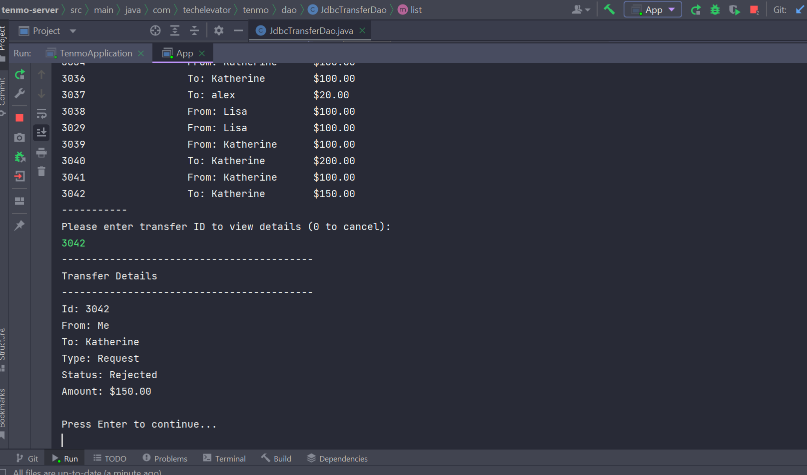 GitHub - Katherine928/Tenmo
