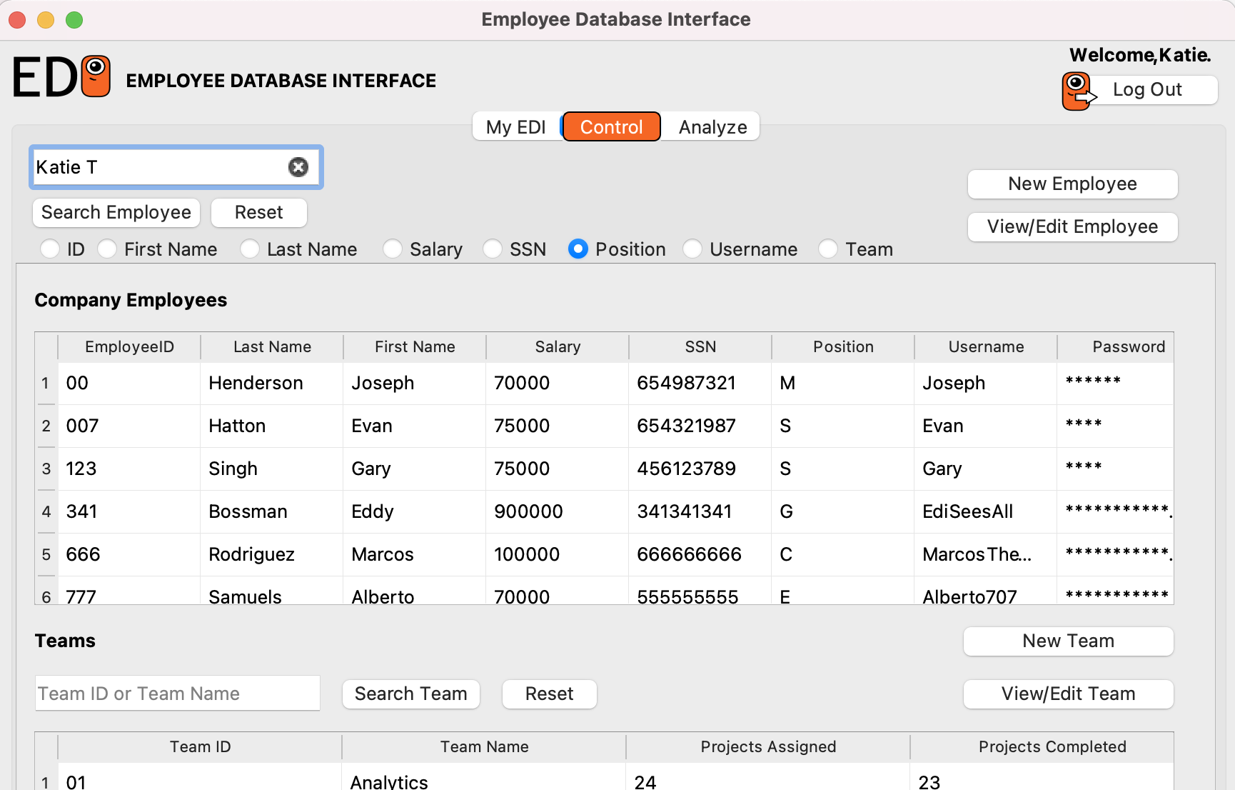 GitHub - k80trombetta/EmployeeDatabaseInterface: EDI is a centralized ...