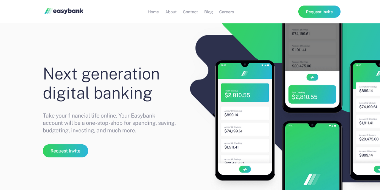 GitHub - julfinch/Easybank: Bank Website Landing Page