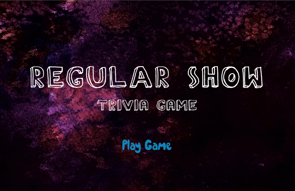 GitHub - Star-kaos/regular-show-trivia-game: A fun trivia game based of ...