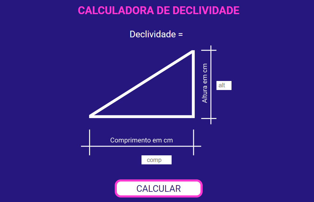 GitHub - Viniciusgalmeida/calculadora_de_declividade: Exercício com ...