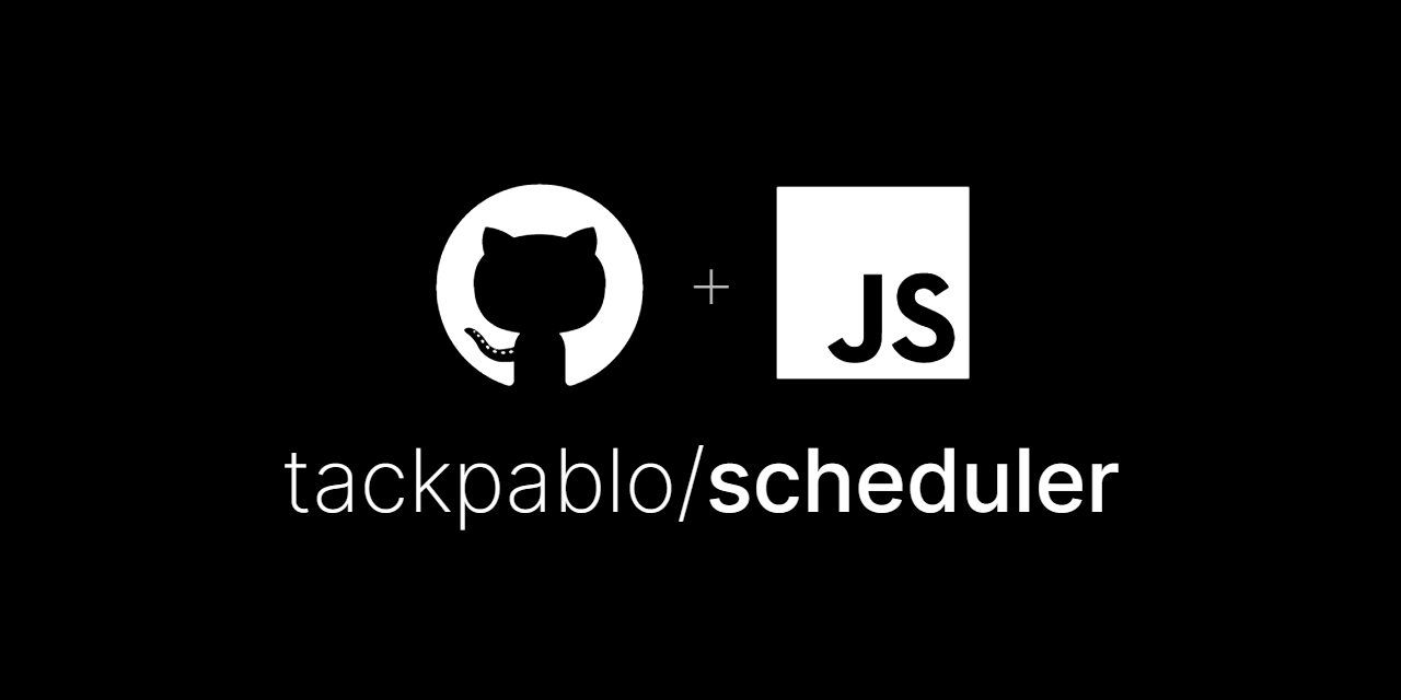 GitHub - tackpablo/scheduler