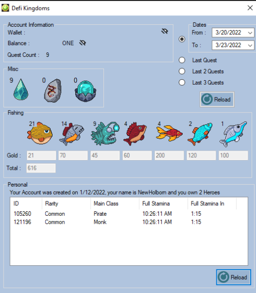 GitHub - NewHolborn/DFKGoldCalculator: A simple quest loot calculator for Defi Kingdoms