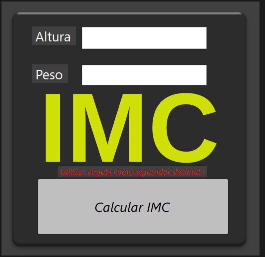 GitHub - E-Troll/Calculadora-IMC: Testando Windows Forms