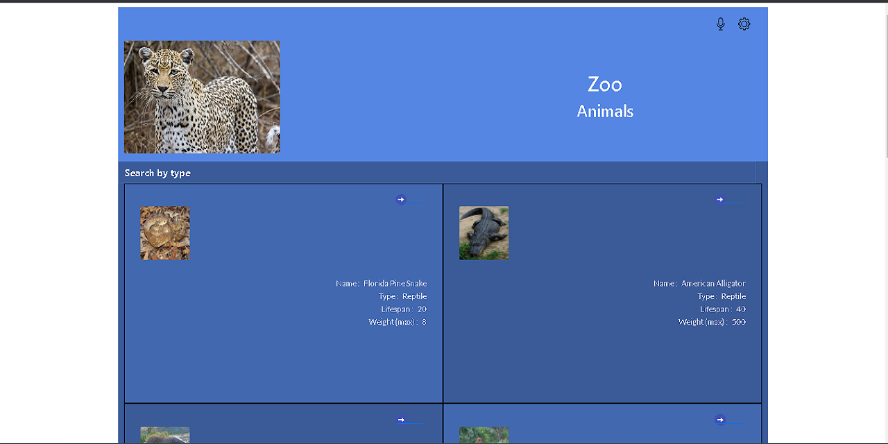 GitHub - david-lafontant/Zoo-Animals: Zoo-Animal is a web application ...