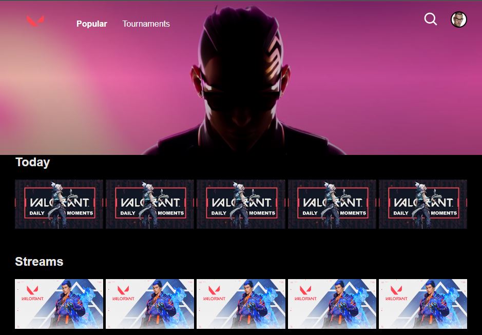 GitHub - SoumyajeetSarkar/ValFlix: Netflix clone for valorant clips