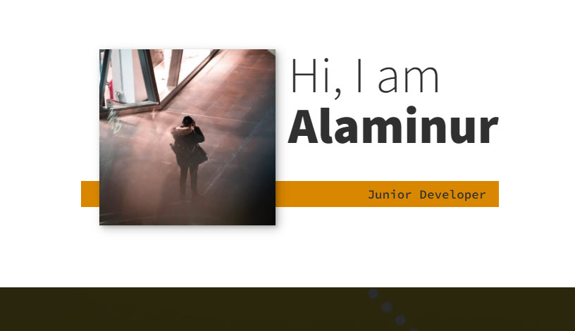 Github Alaminur Alaminur Github Io My First Portfolio An Ongoing