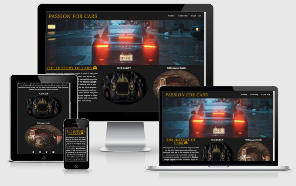 GitHub - Renaldas0/Passion-For-Cars: My first project with codeinstitute