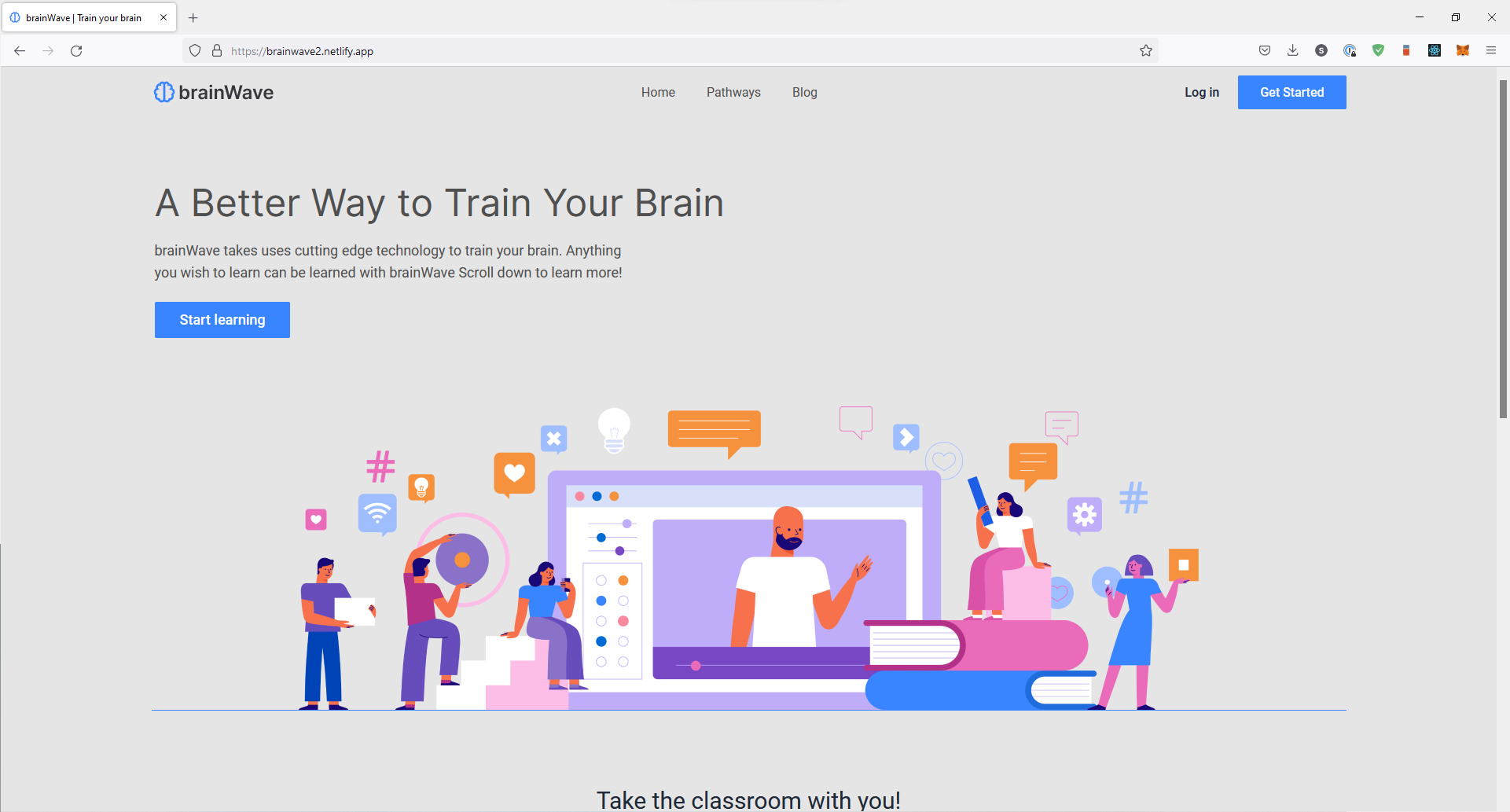 GitHub - stefkudla/brainWave-2: brainWave is a React Application styled with TailwindCSS