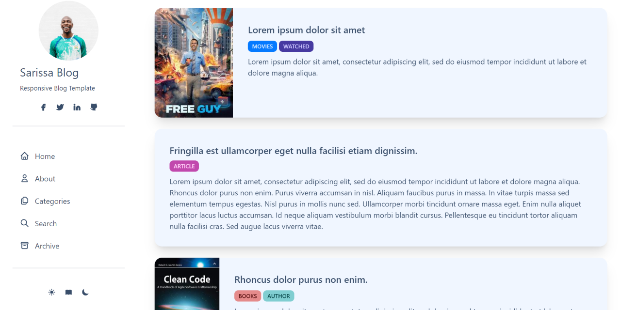 GitHub - iozcelik/SarissaPersonalBlog: Personal Blog Template