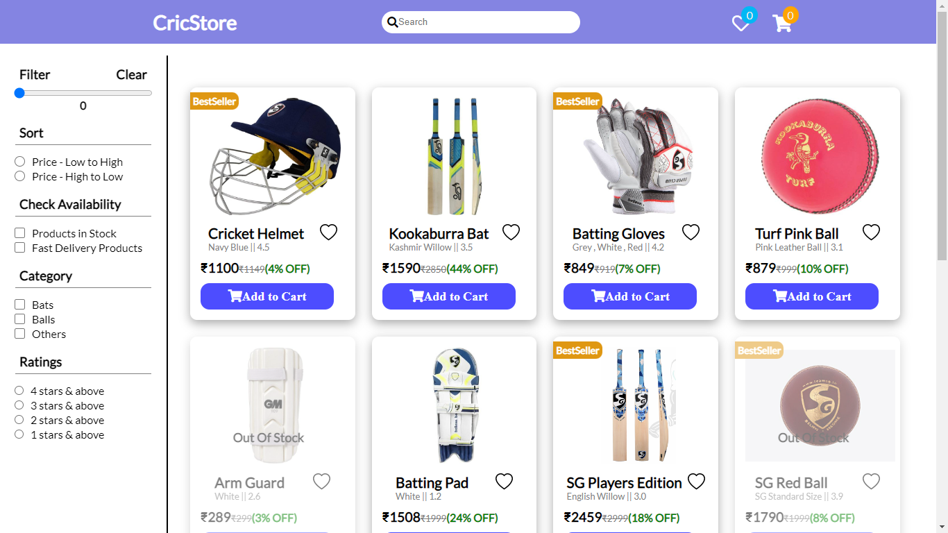 GitHub - atharvabhanage02/CricStore: CricStore is a Ecommerce App which ...