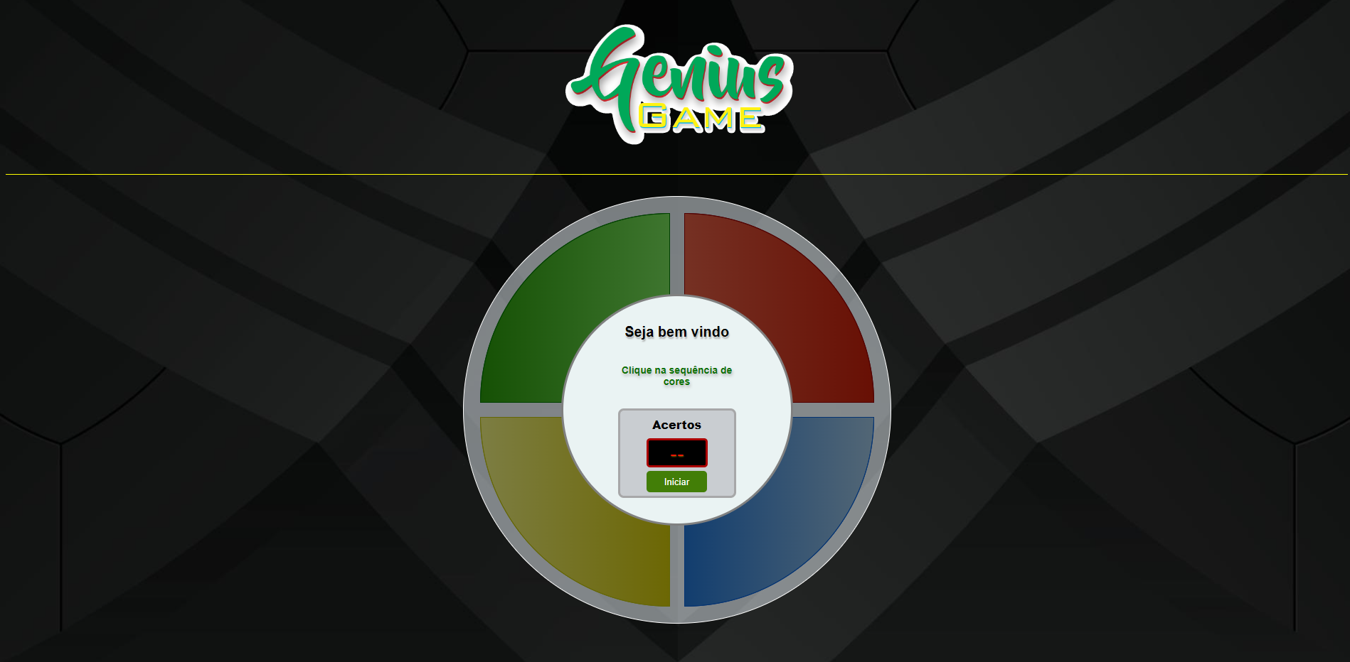 GitHub - fidelmarques/genius-game: Jogo GENIUS