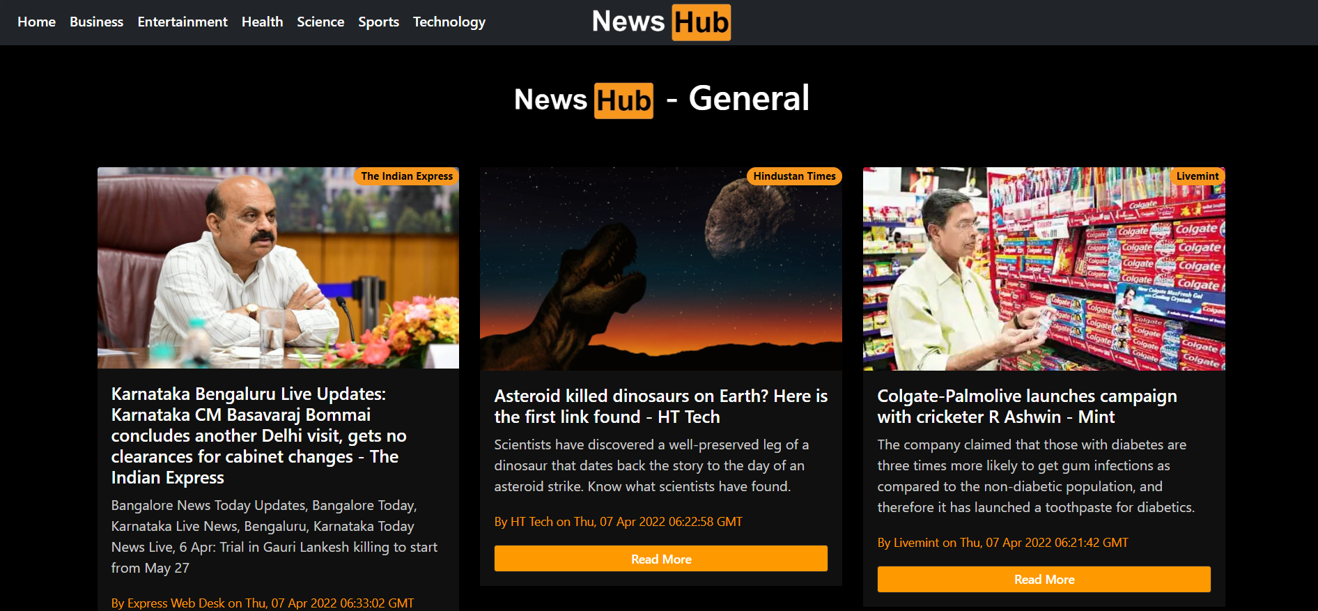 newshub · GitHub Topics · GitHub