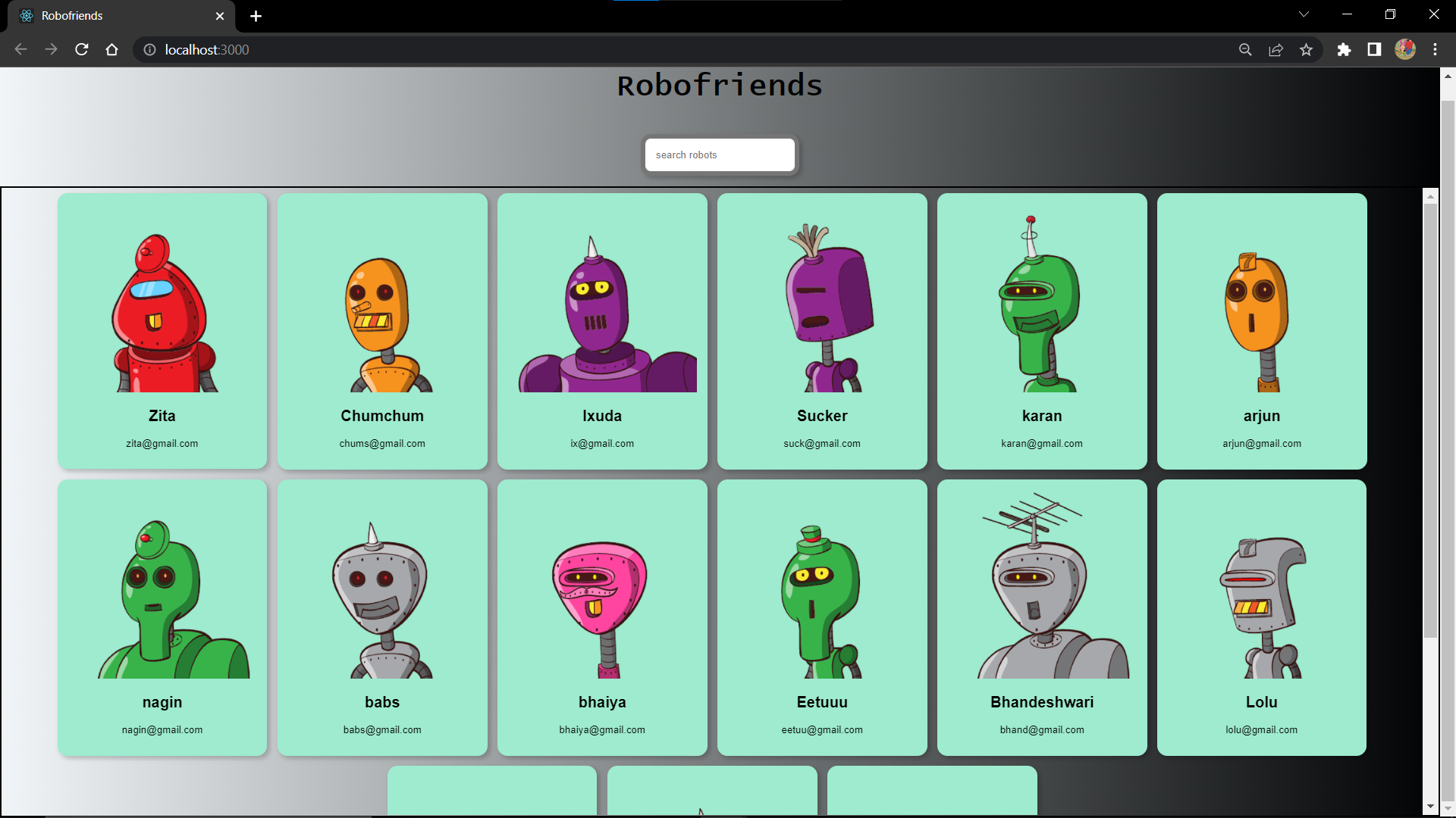 GitHub - ashita1512/Robofriends