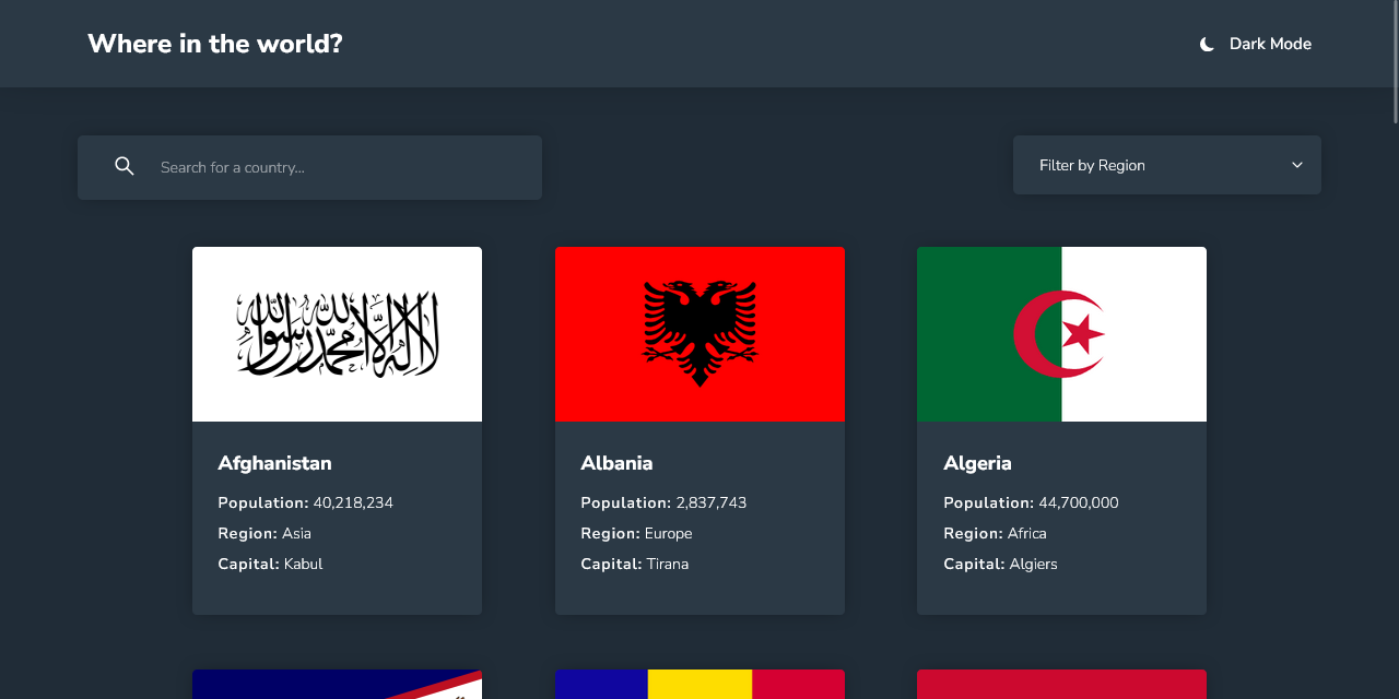 GitHub - CarlosERM/rest-api-countries: FrontEnd mentor Challenge