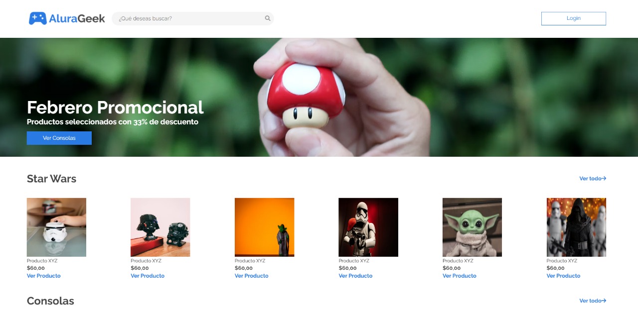 GitHub - nnfromthewindow/alurageek: Challenge Oracle ONE -Tienda Alura Geek