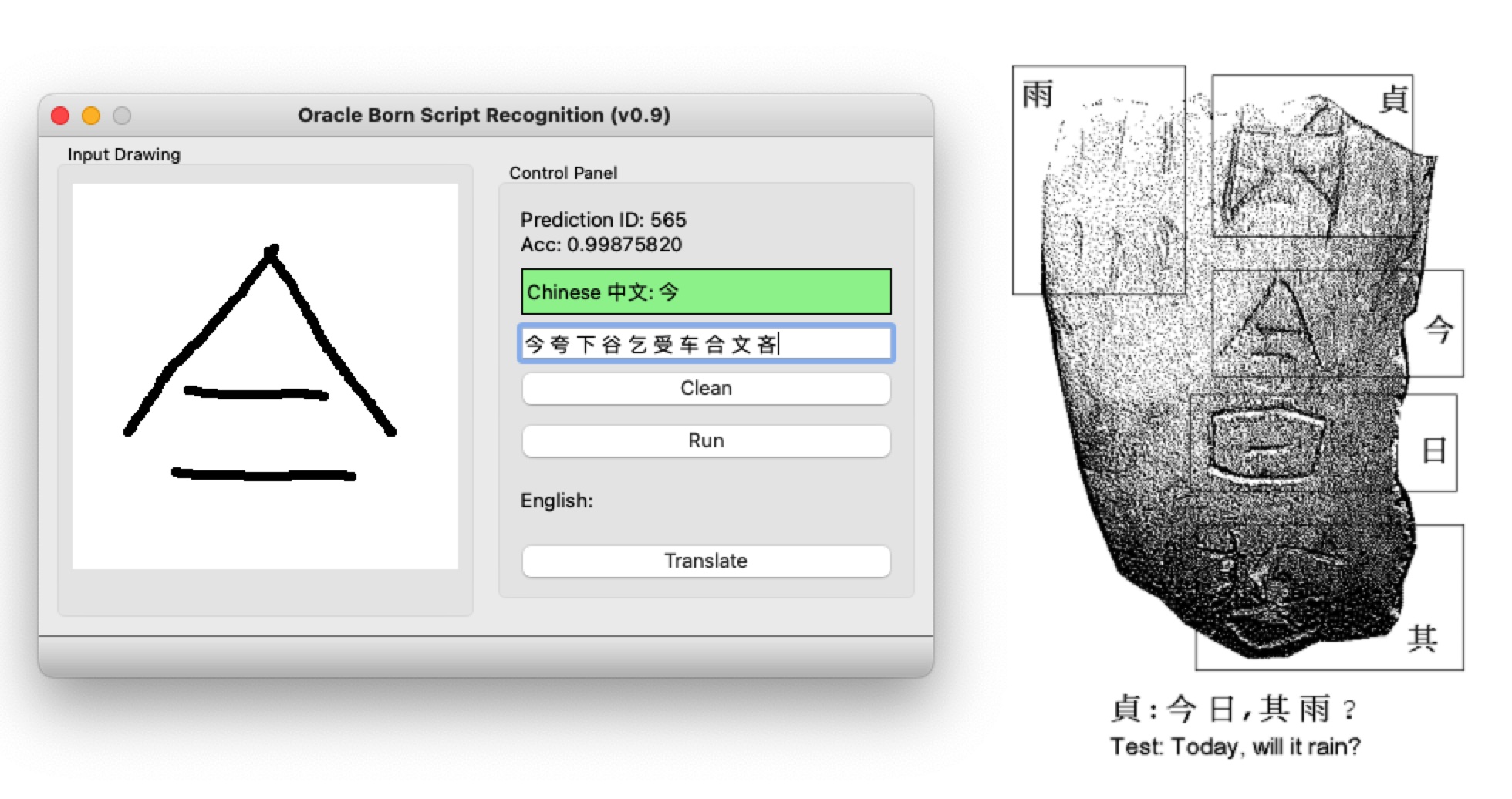Github Cuicaihaodeep Learning For Oracle Bone Script Recognition A Short Description Of The