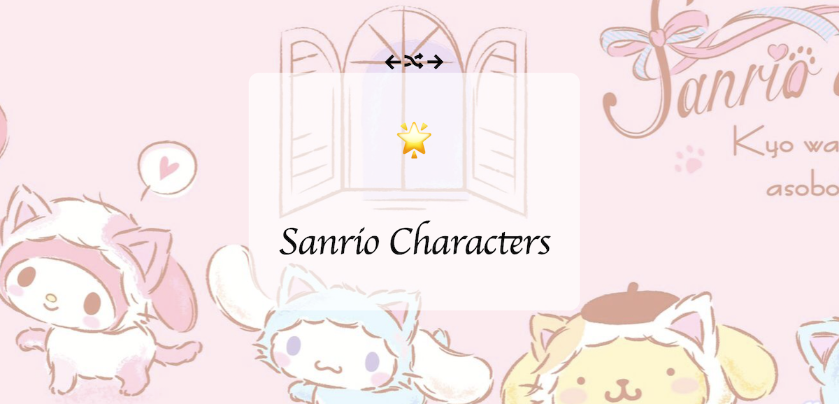 sanrio · GitHub Topics · GitHub