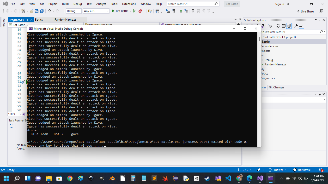 GitHub - matthewbendyna/BotBattle: A zero player game simulating combat ...