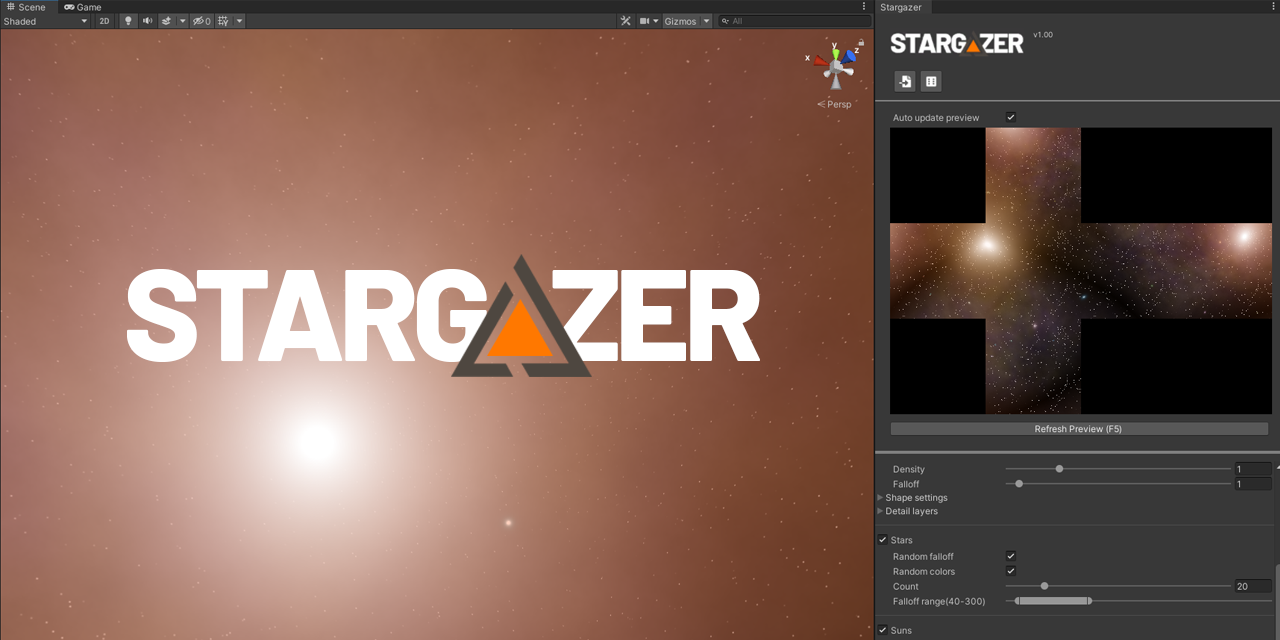 GitHub - WhReality/Stargazer: Unity editor extension for generating ...