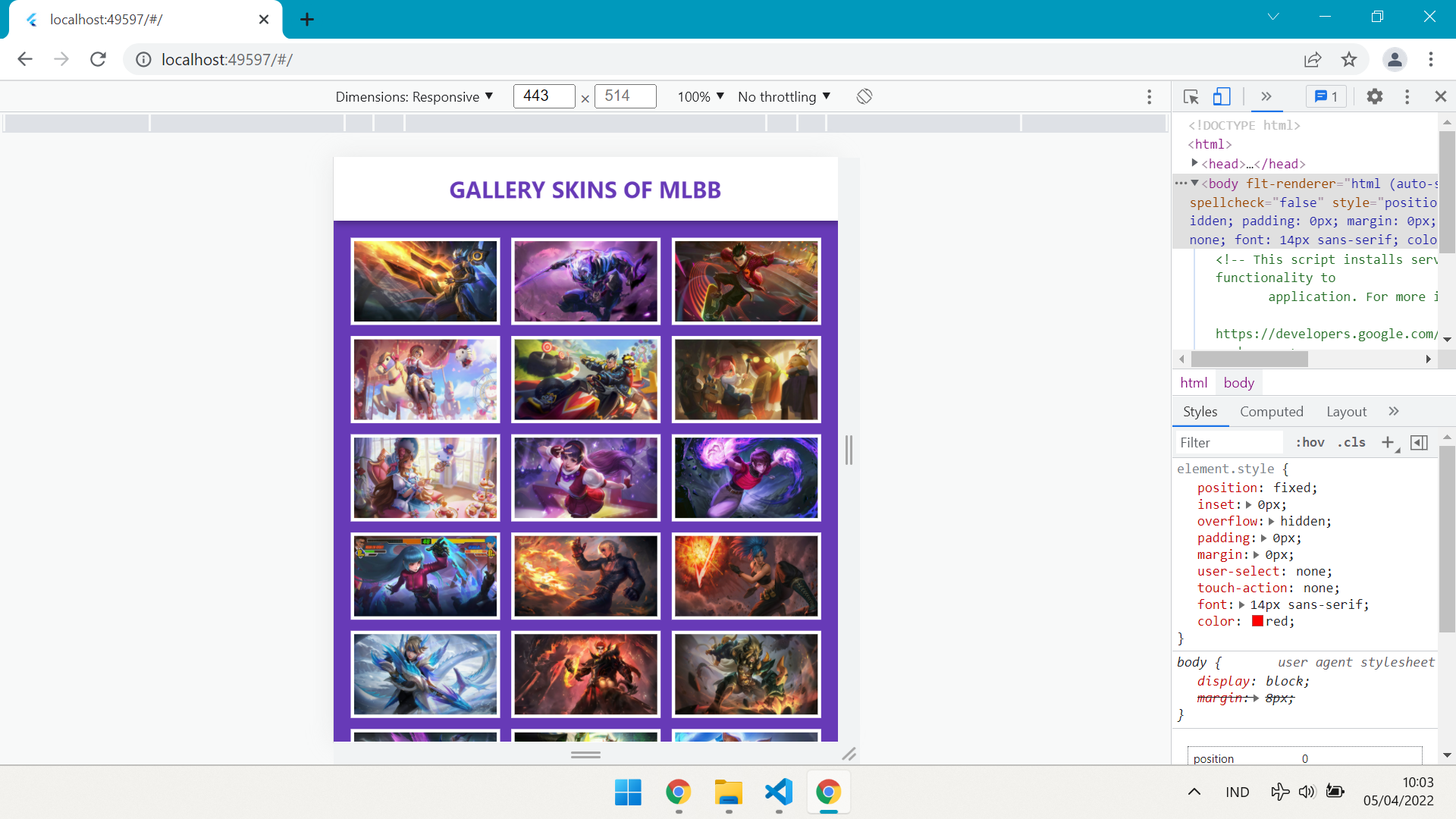 GitHub - akuutauf/flutter-gallery: Flutter with list of picture skins ...