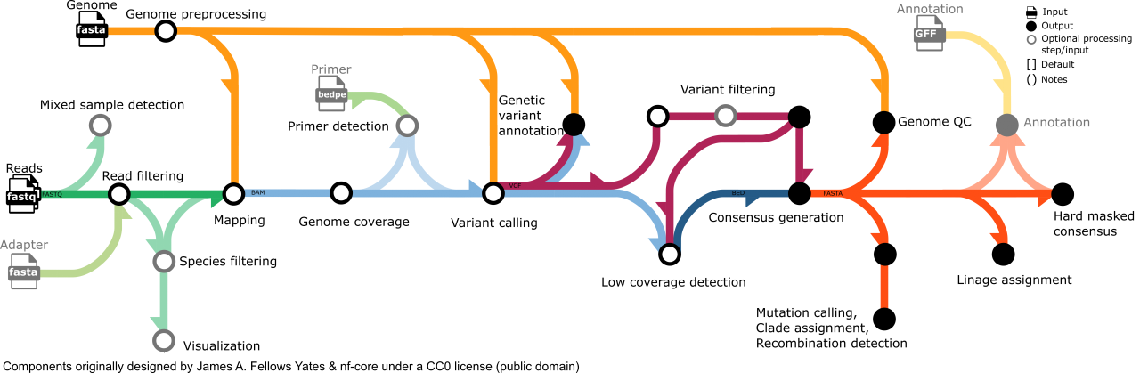 GitHub - rki-mf1/CoVpipe2: SARS-CoV-2 genome reconstruction for Illumina data in Nextflow