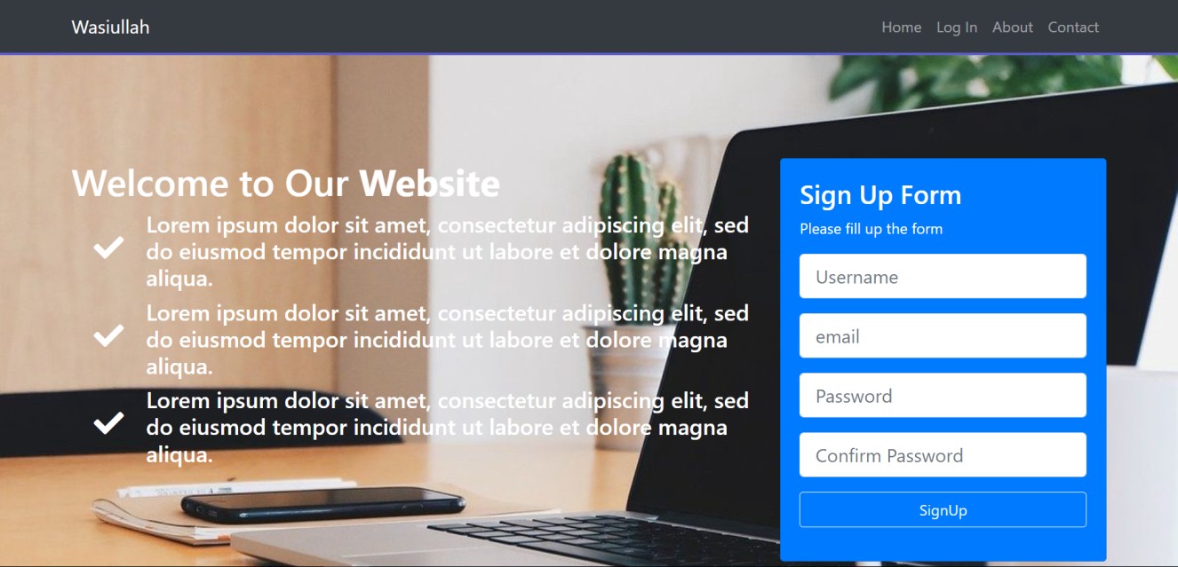 GitHub - Wasiullah1/Signup-Login-Frontend: This is my practice web ...