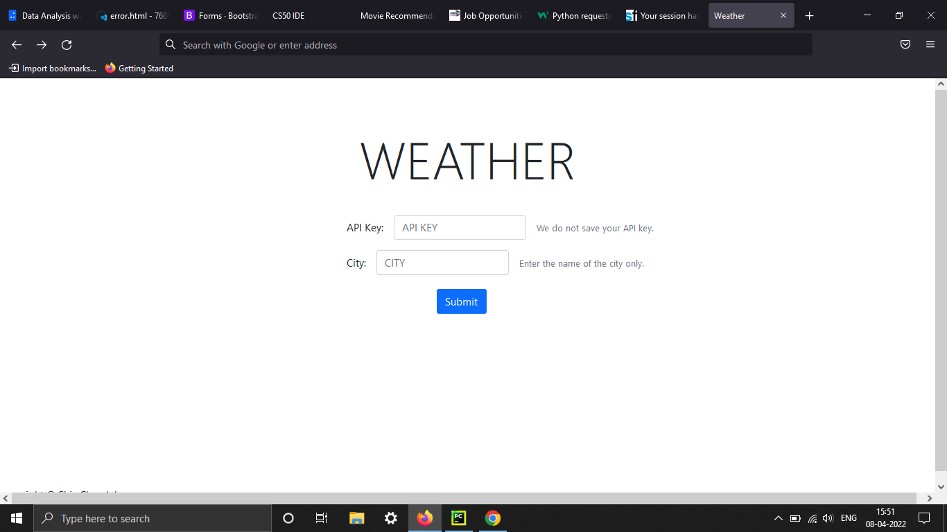 GitHub - ShivChandak/Project_Weather: Fetching current weather of any ...