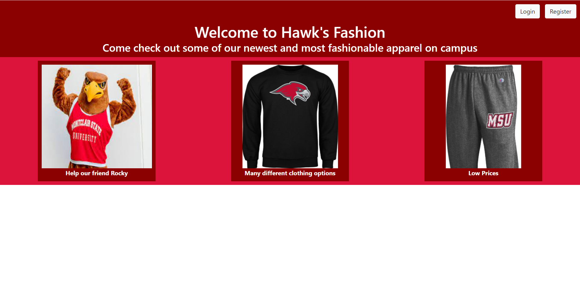 GitHub - KnightRunner99/hawks_fashion: This is were we will put our internet finals project in