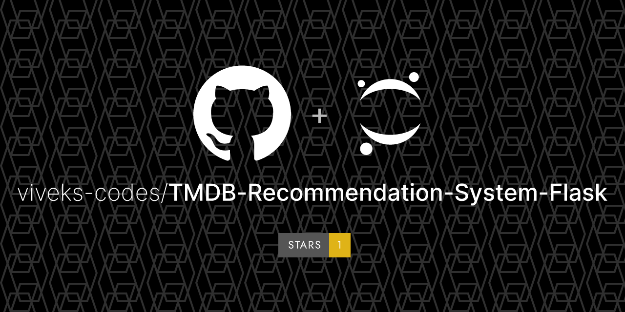 GitHub - viveks-codes/TMDB-Recommendation-System-Flask