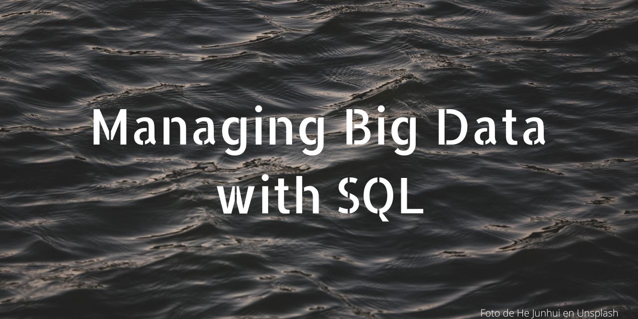 Github Nicoambrosismanaging Big Data With Sql Material From The ¨managing Big Data With Sql