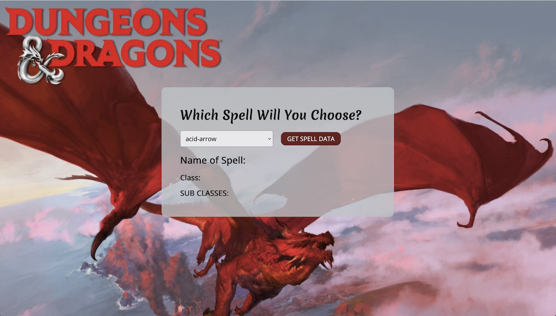 GitHub - chaudhryna/DnD-API-Spell-Selector