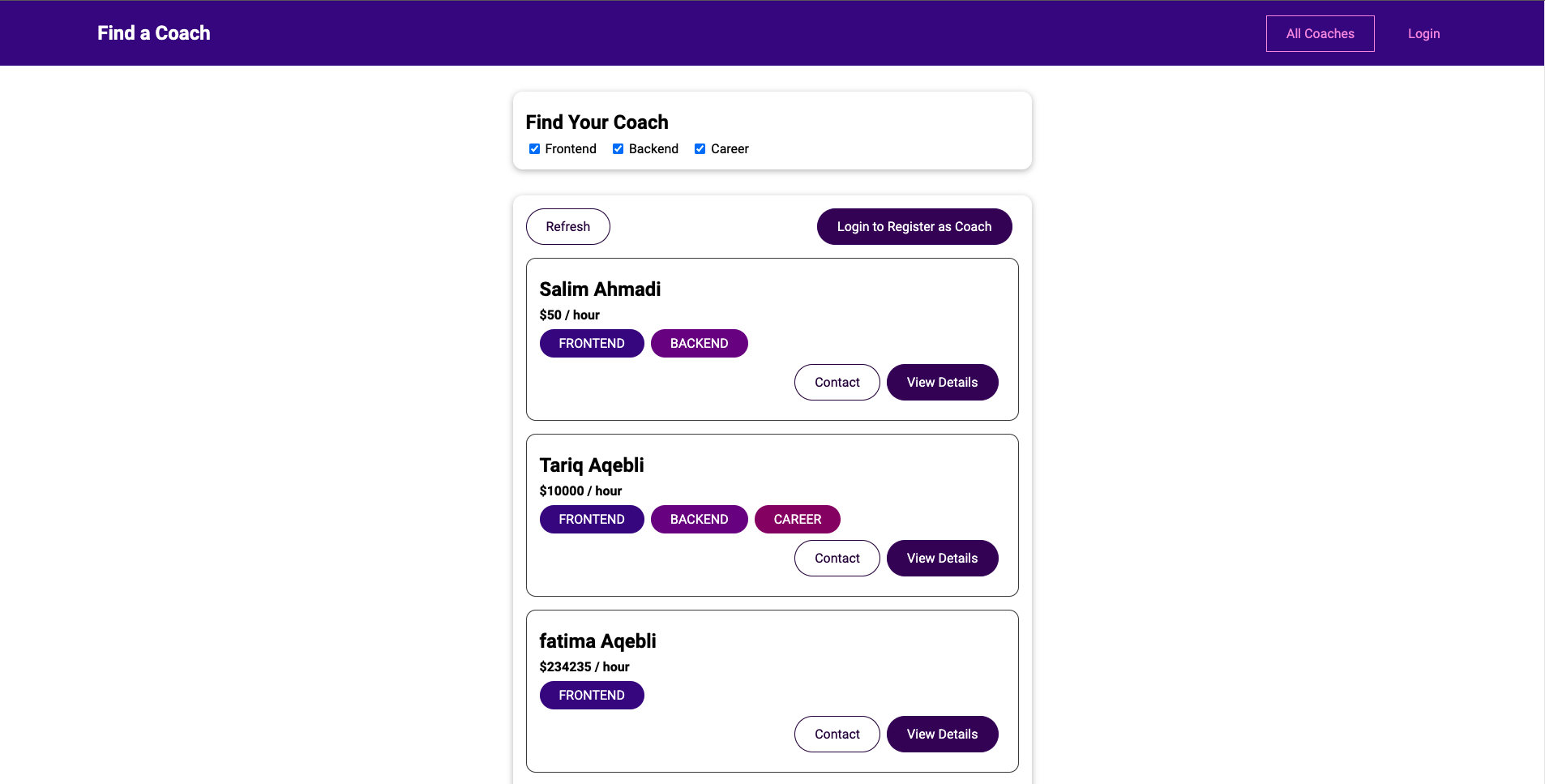 Github Aqaminefind A Coach Vuejs Firebase Find A Coach Vuejs Firebase As A Backend Provider