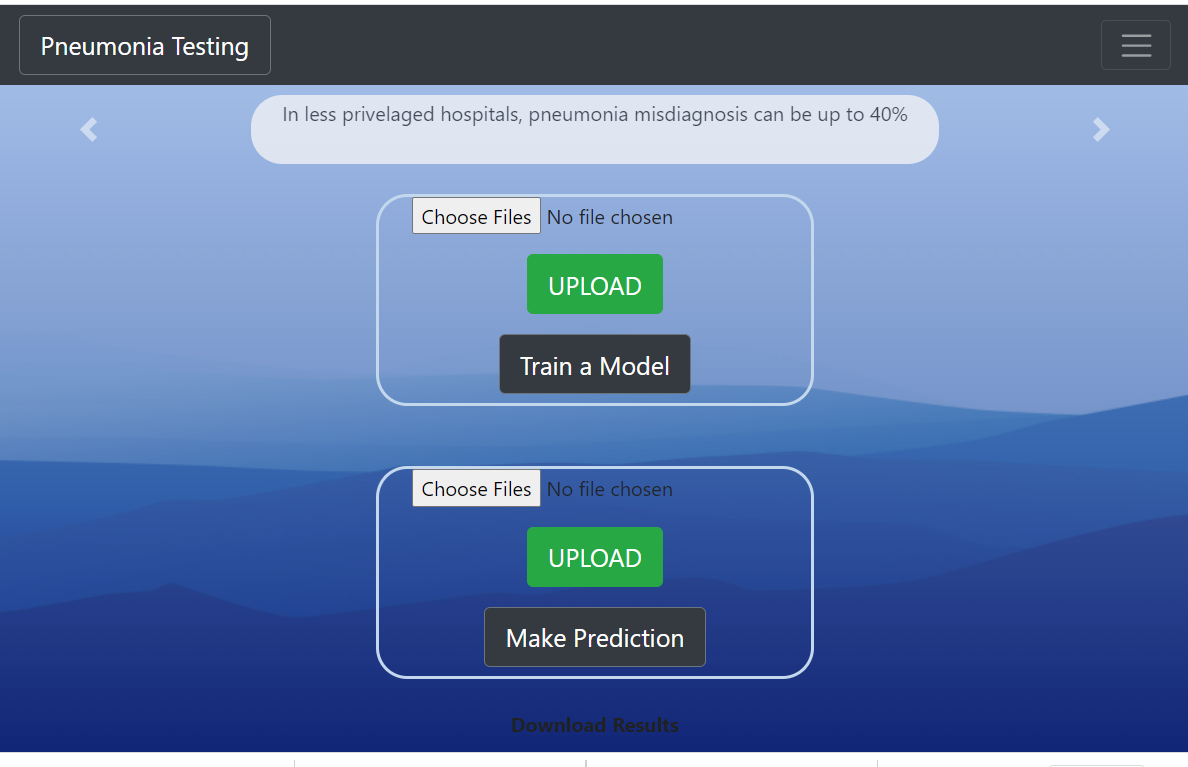 GitHub - MatiasSmith/PneumoniaDetectorAI: Web interface to predicts if ...