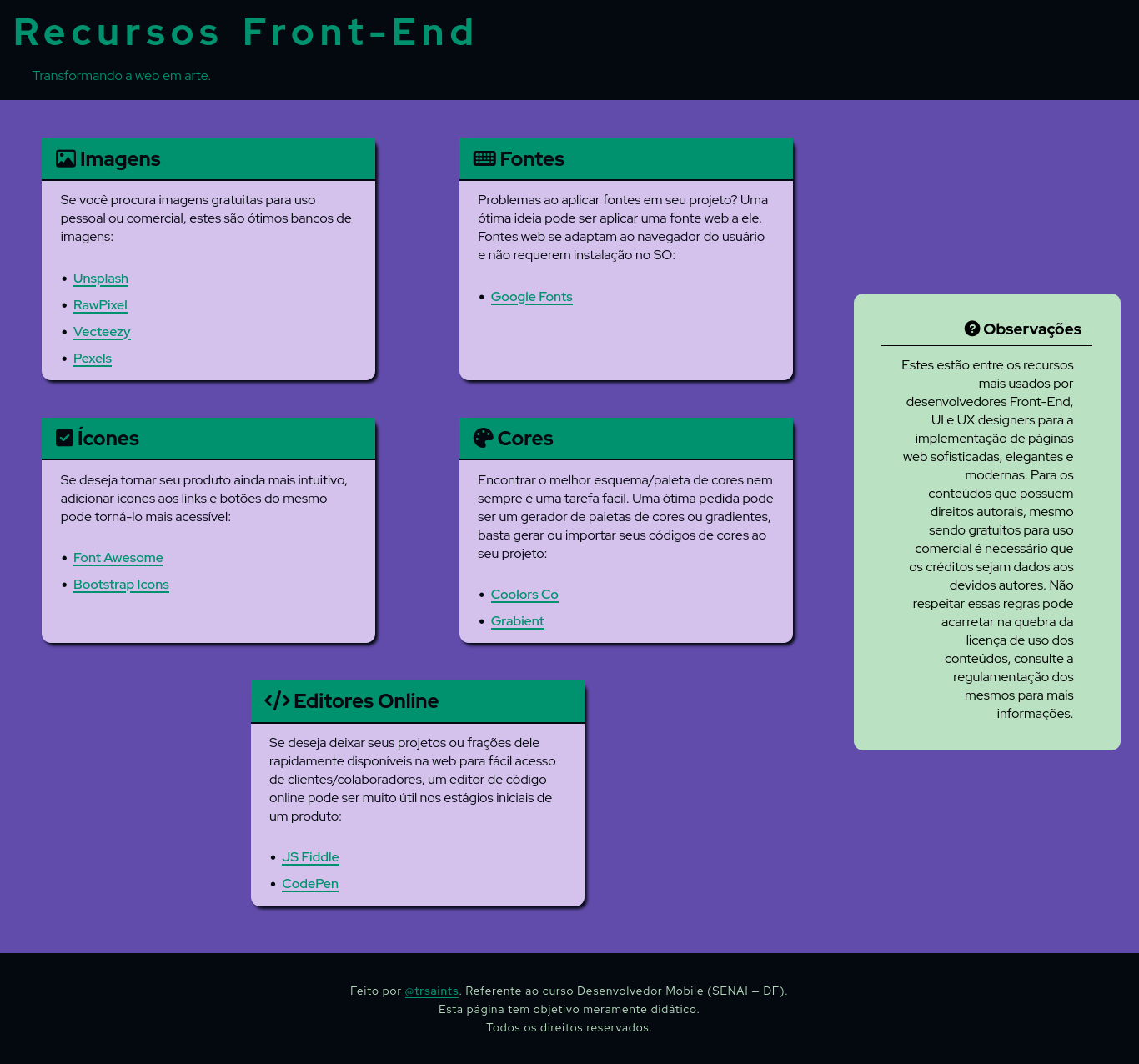 GitHub - trsaints/front-end-tips