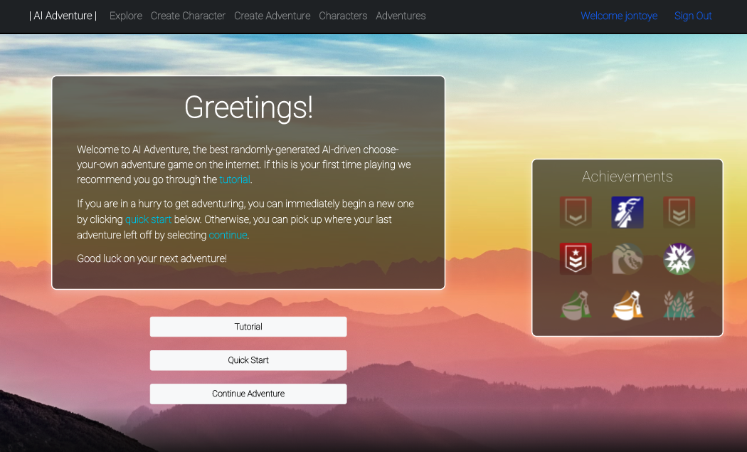 GitHub - jontoye/ai-adventure