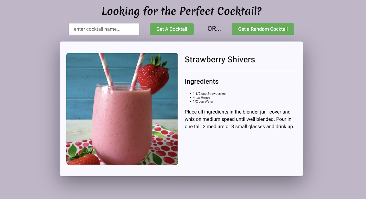 GitHub - chaudhryna/cocktail-api