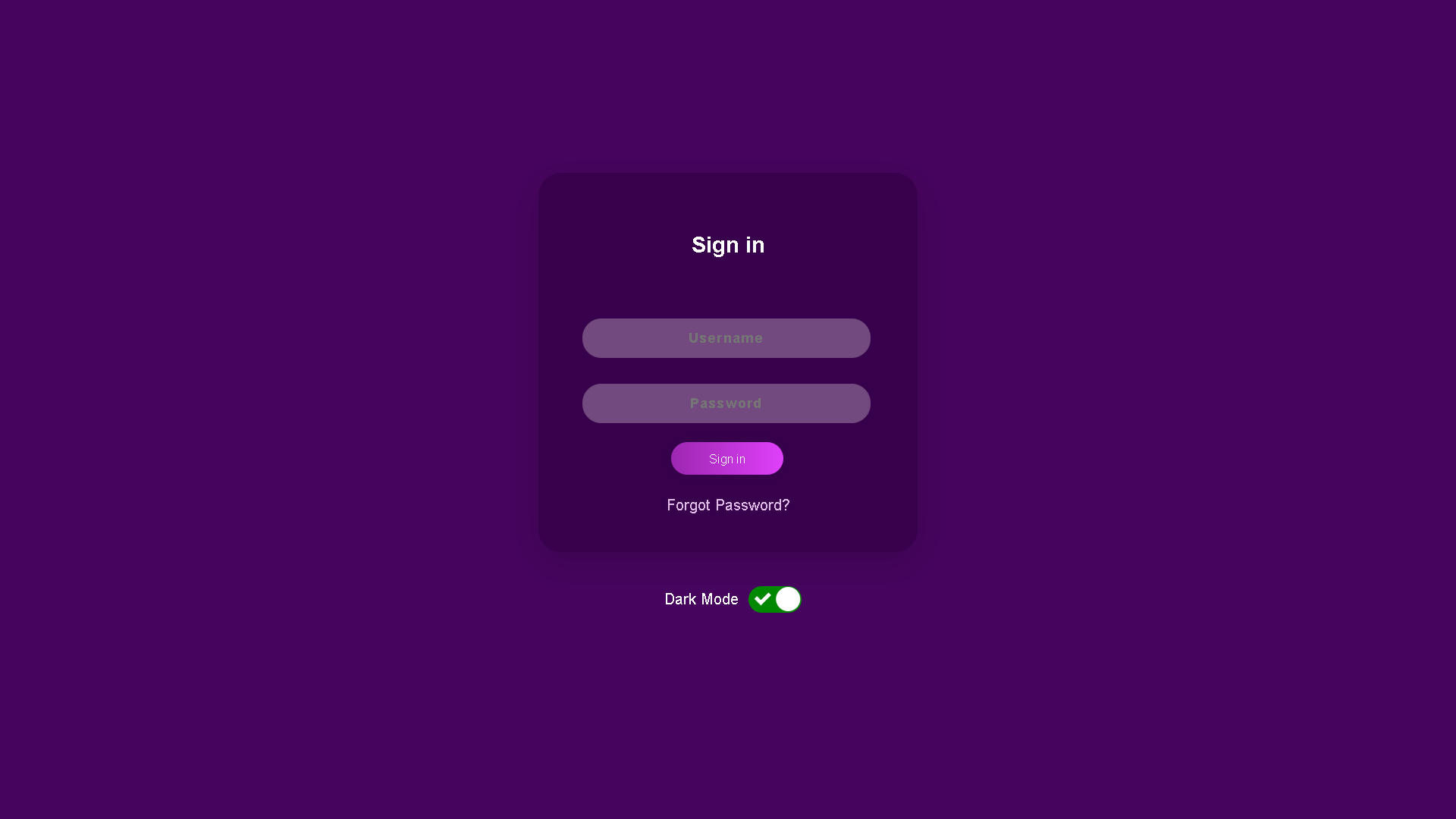 GitHub - mohamedelsayed0149/Login-Switch-Light-Dark: A simple Login Ui with a toggle mode ...