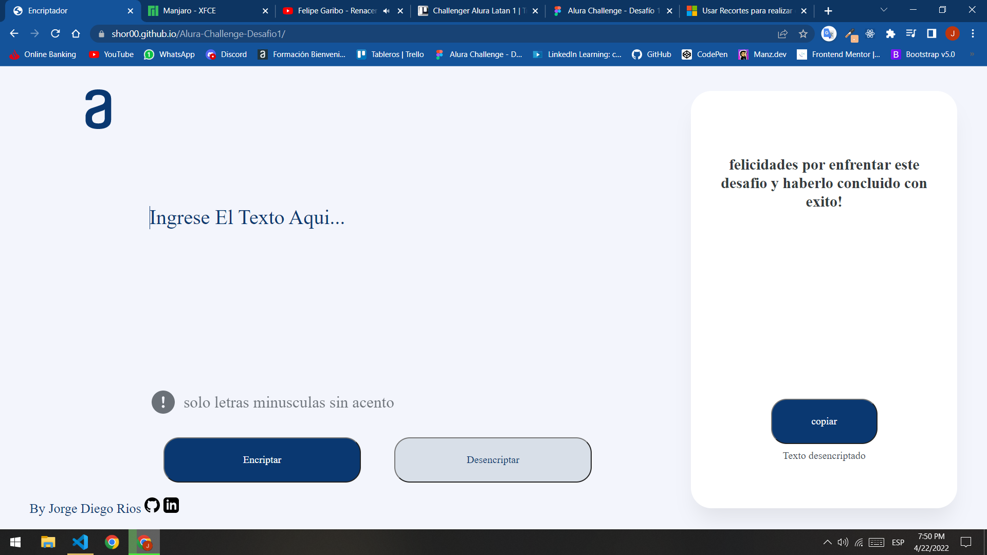 GitHub - RIOS-JORGE/Alura-Challenge-Desafio1: #challengeonecodificador2