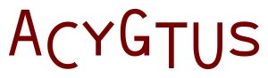 GitHub - BPSB/Acygtus: A font made for nucleic-acid notation