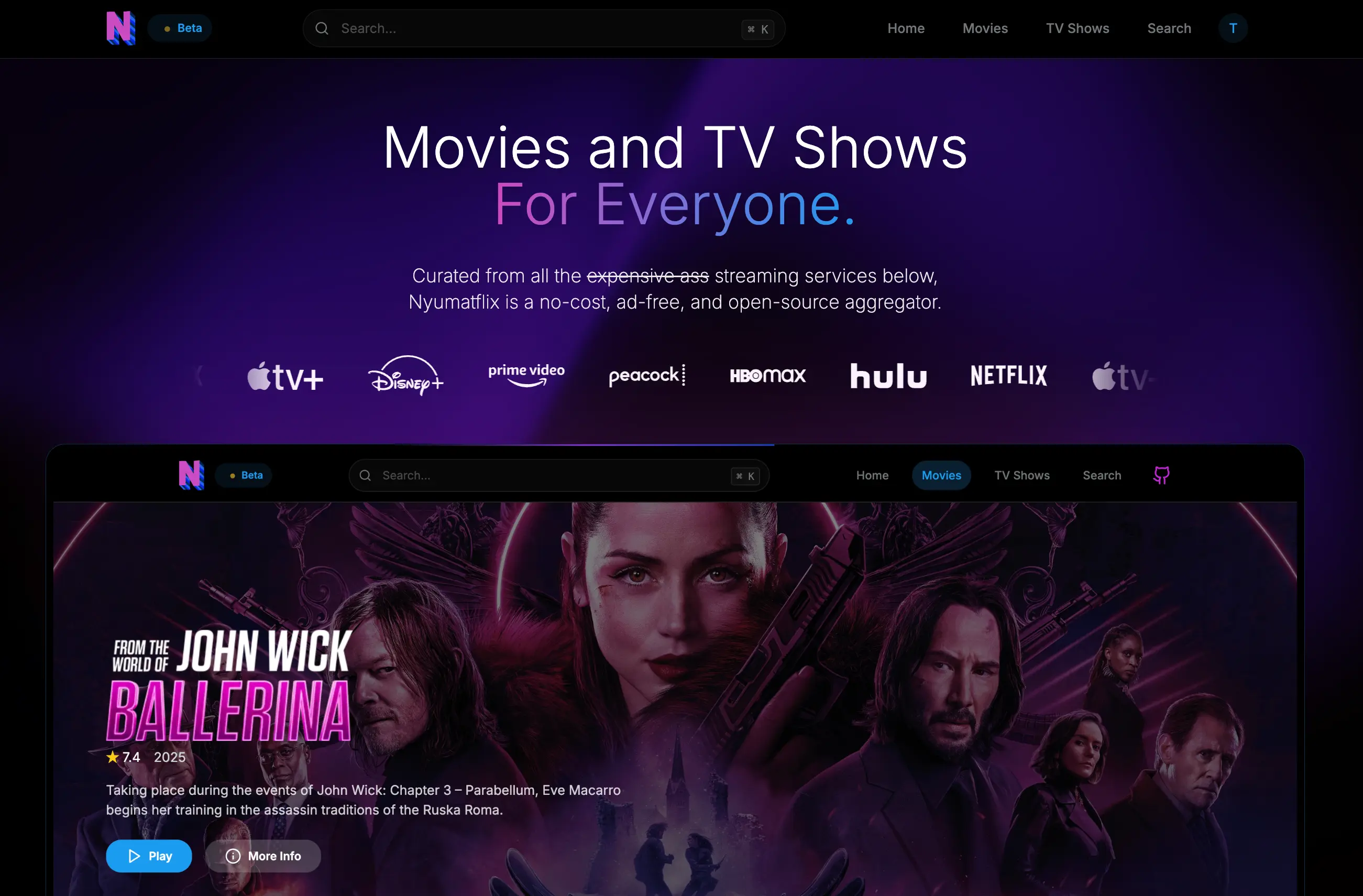 GitHub - Nyumat/NyumatFlix: An open-source movie and television streaming platform.