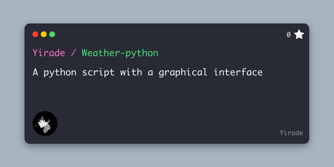 GitHub - Yirade/Weather-python: A python script with a graphical interface