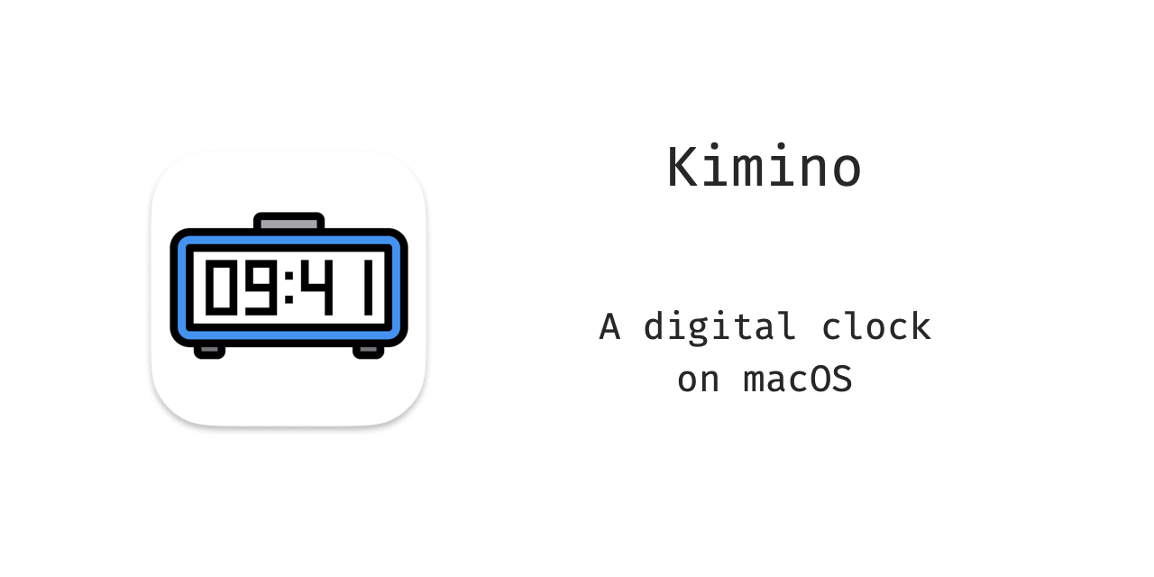 GitHub - cocoa-xu/kimino: My LED clock on macOS