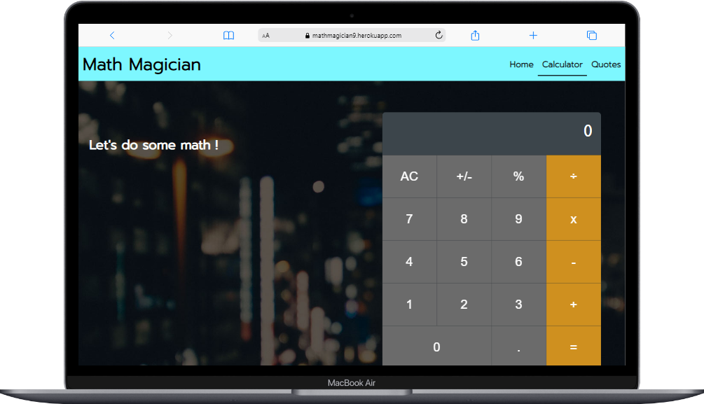 GitHub - AnicetFantomas/Math_Magicians: "Math magicians" is a website ...
