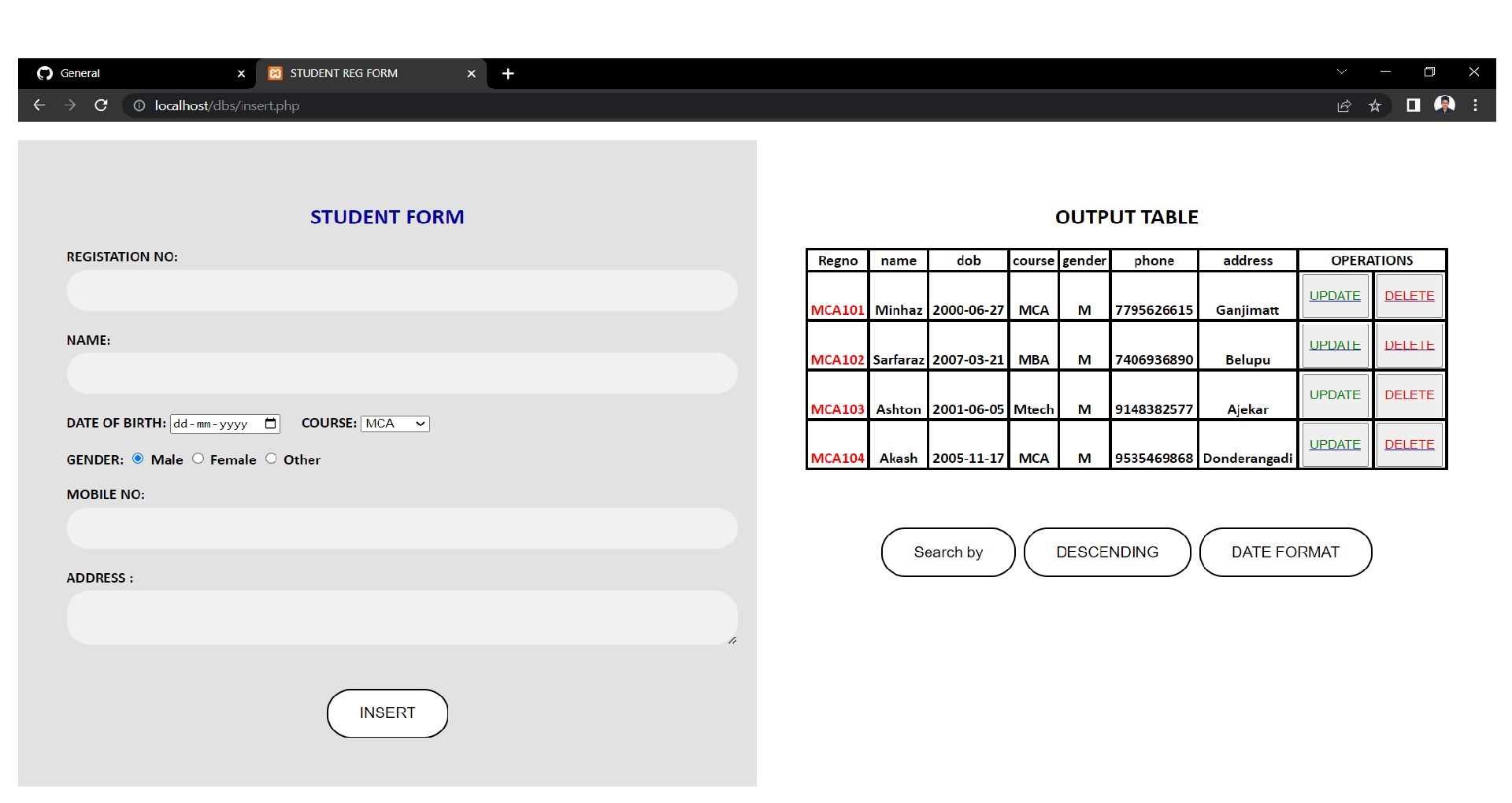 GitHub - naikNaveen757/Crud-In-PHP: This is a student Registration from ...