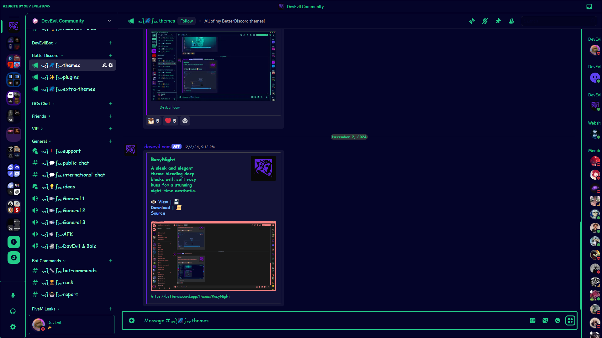 GitHub - DevEvil99/Azurite-Discord-Theme: Bring a new look to your ...