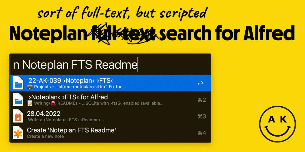 GitHub - adamkiss/alfred-noteplan-fts-simple: Noteplan scripted full ...